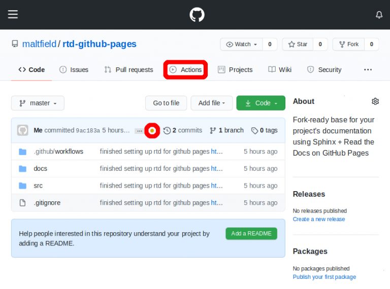 Continuous Documentation: Hosting Read the Docs on GitHub Pages (1/2) - Michael Altfield's Tech Blog