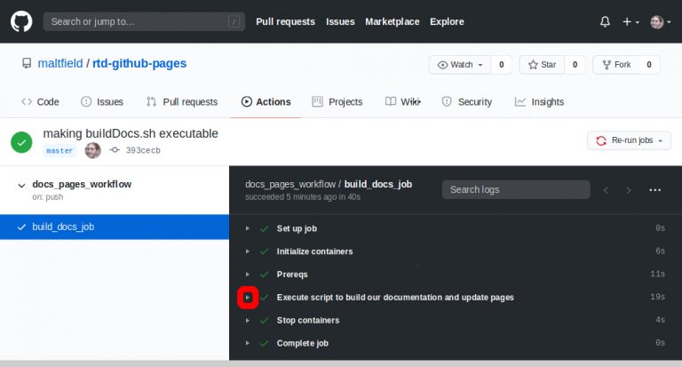 Continuous Documentation: Hosting Read the Docs on GitHub Pages (1/2) - Michael Altfield's Tech Blog